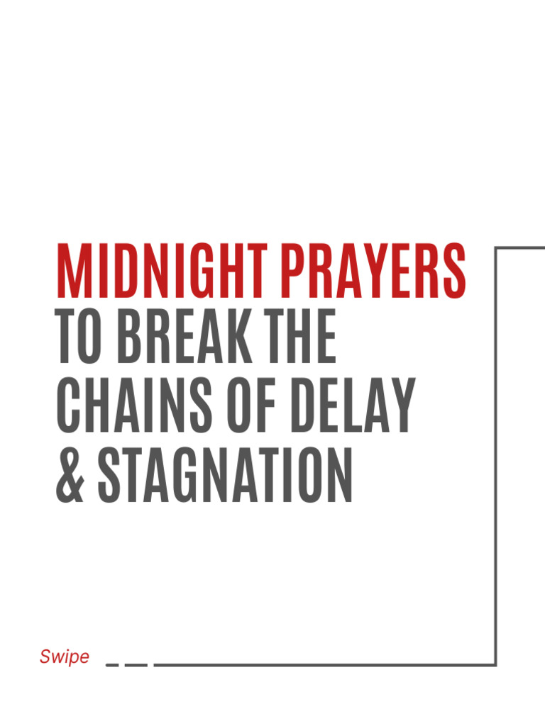 Midnight Prayers Against Delay & Stagnation | PDF | Jesus | Prayer