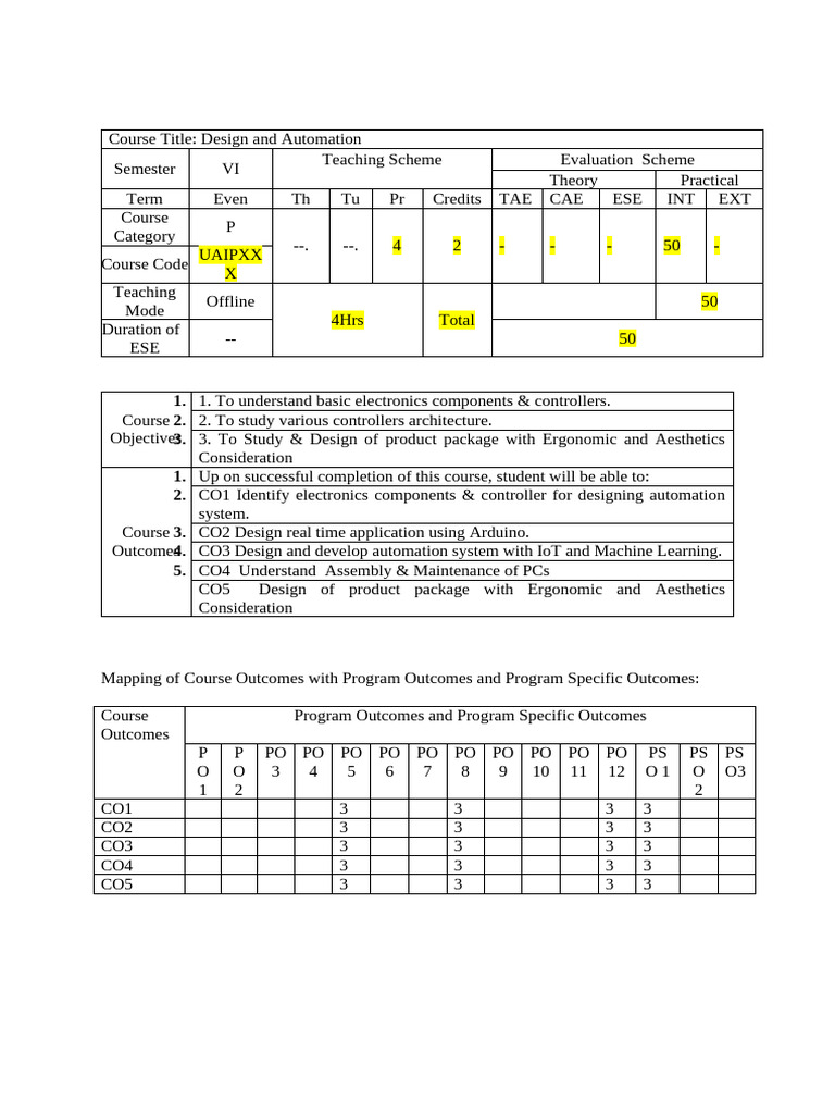 Design and Automation Syllabus | PDF | Computer Aided Design | Internet ...