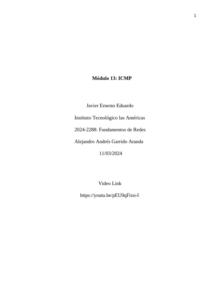 Capitulo-13 ICMP | PDF | Enrutador (Computación) | Yo Pv6