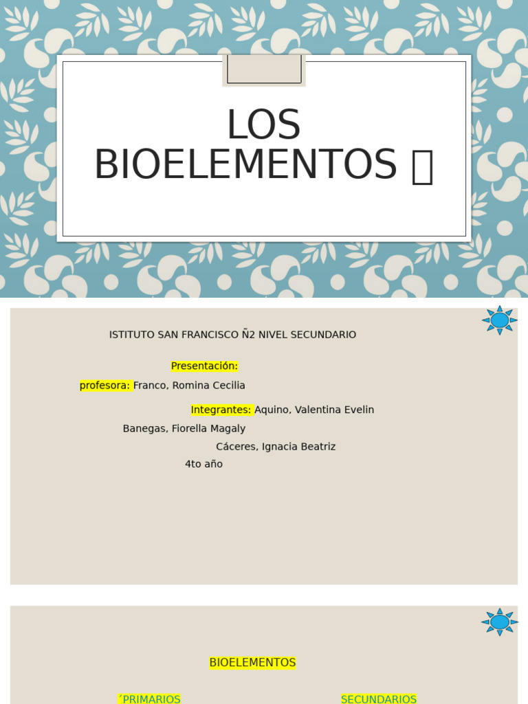 Los Bioelementos | PDF | Proteínas | Nucleótidos