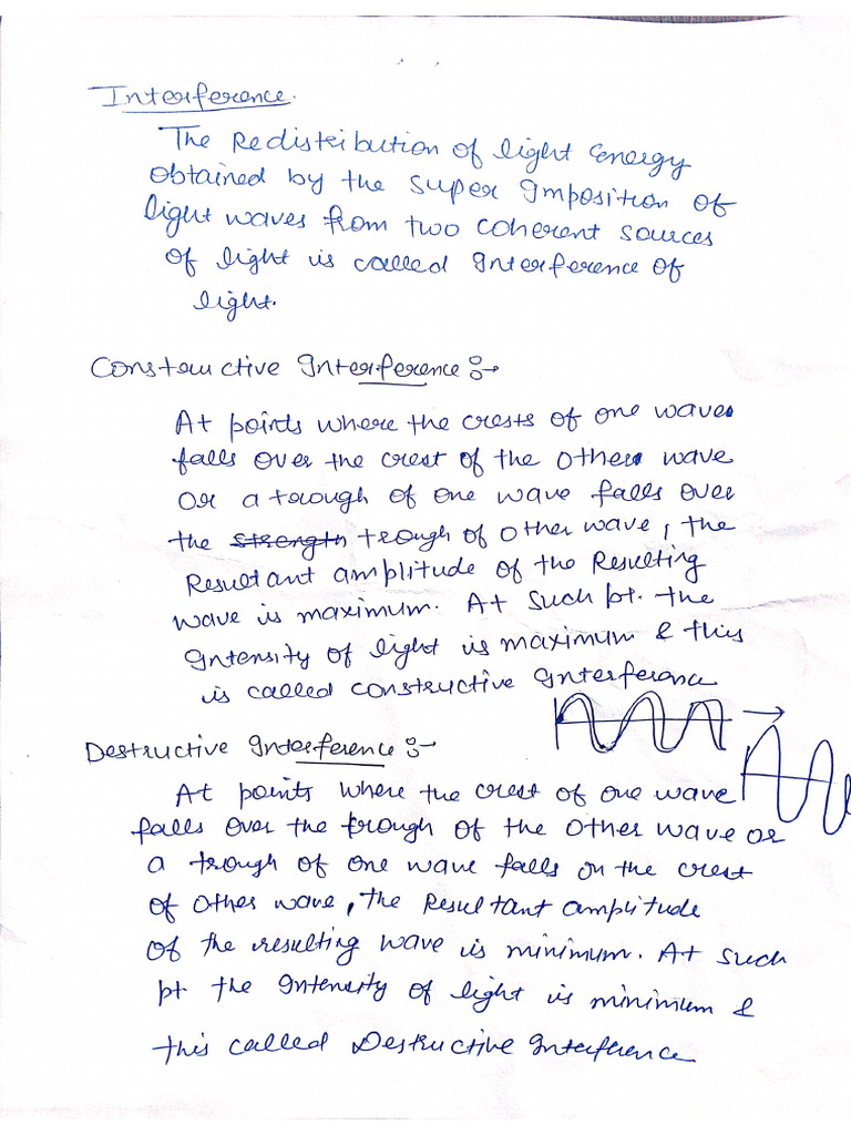 1.) Definition & Types of Interference | PDF