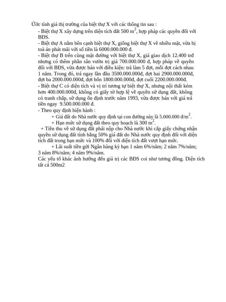 Bai Tap Thuc Hanh So Sanh Thuc Te (Sang Chu Nhat) | PDF