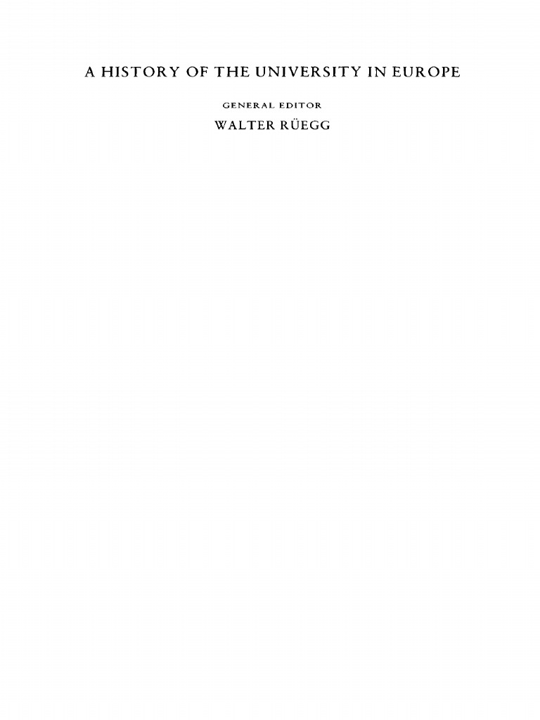 The History of The University | PDF | University | Academic Degree