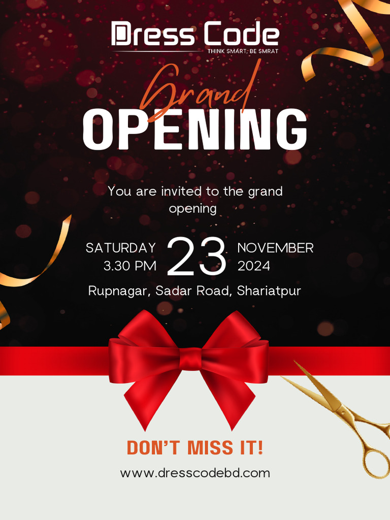 Red and White Simple Grand Opening invitation (1) | PDF