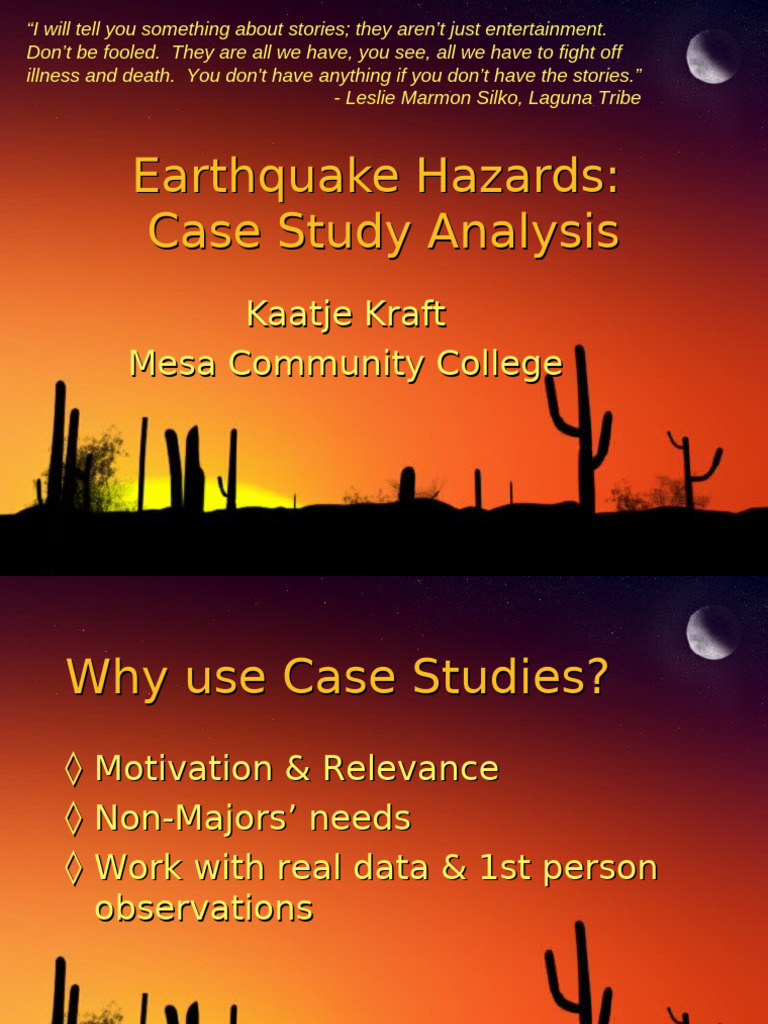 Earthquake Case Studies | PDF
