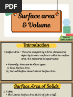 Class 10 Surface Area and Volume Formulas | PDF