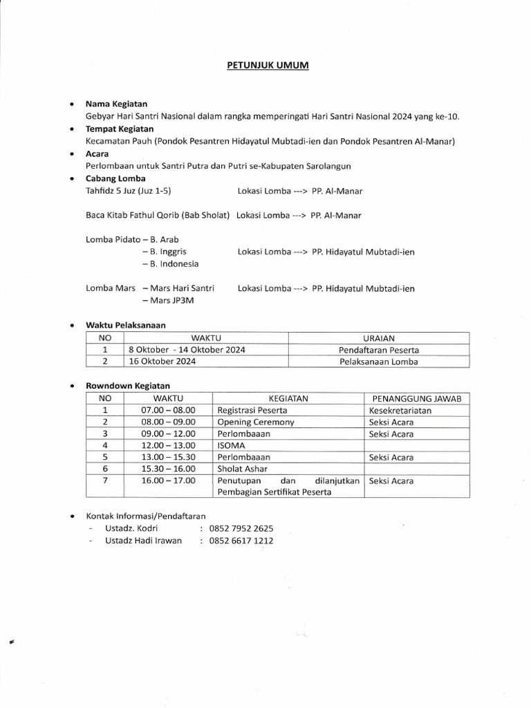 Petunjuk & Ketentuan Umum HSN | PDF