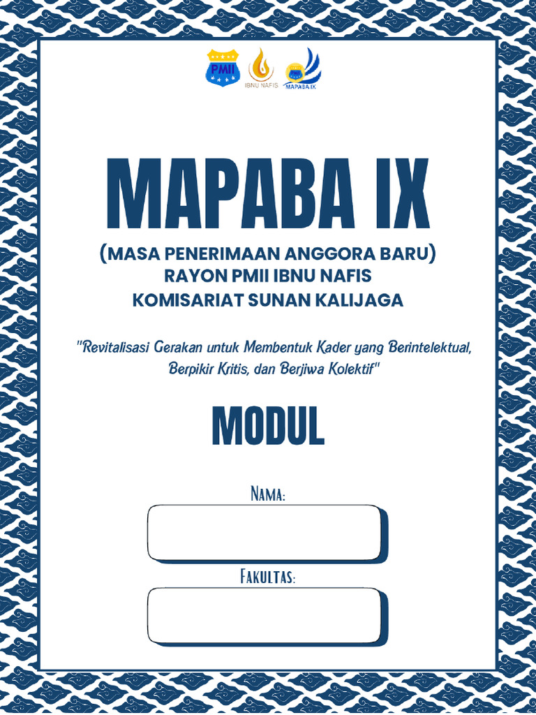 Modul Mapaba Ke Ix Pmii Rayon Ibnu Nafis | PDF