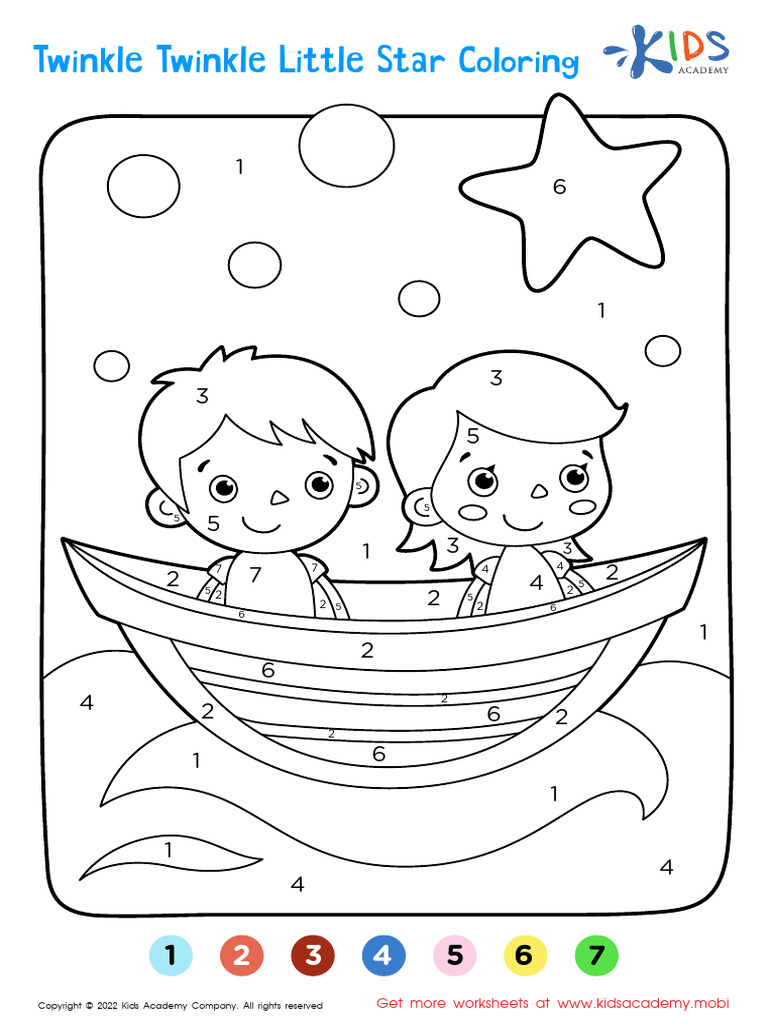 preschool-twinkle-twinkle-little-star-coloring-by-numbers | PDF ...