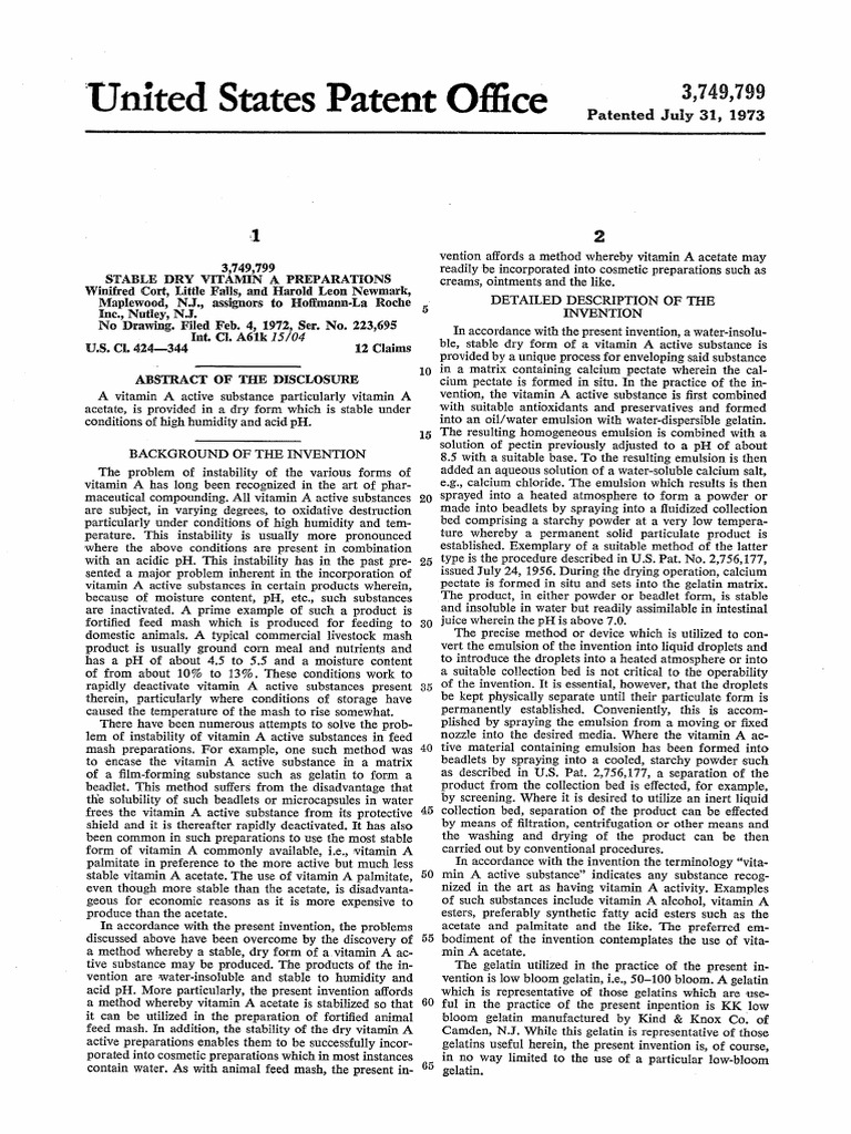 Vit. A (Oral Sol) | PDF | Emulsion | Gelatin