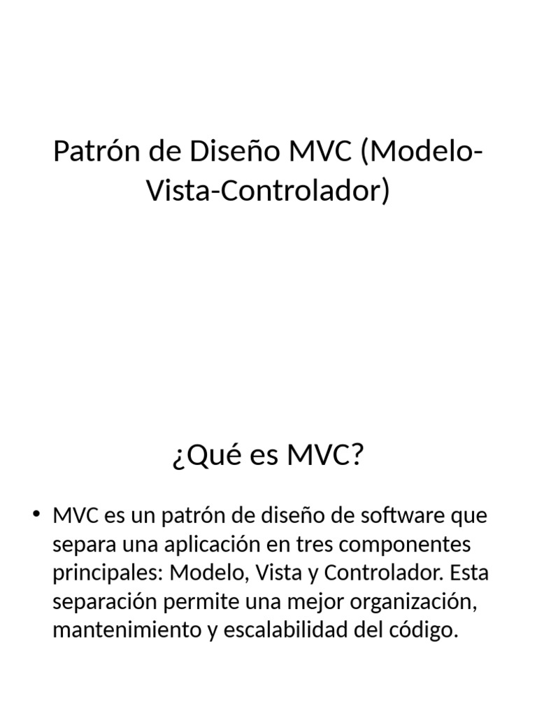 Explicacion MVC | PDF