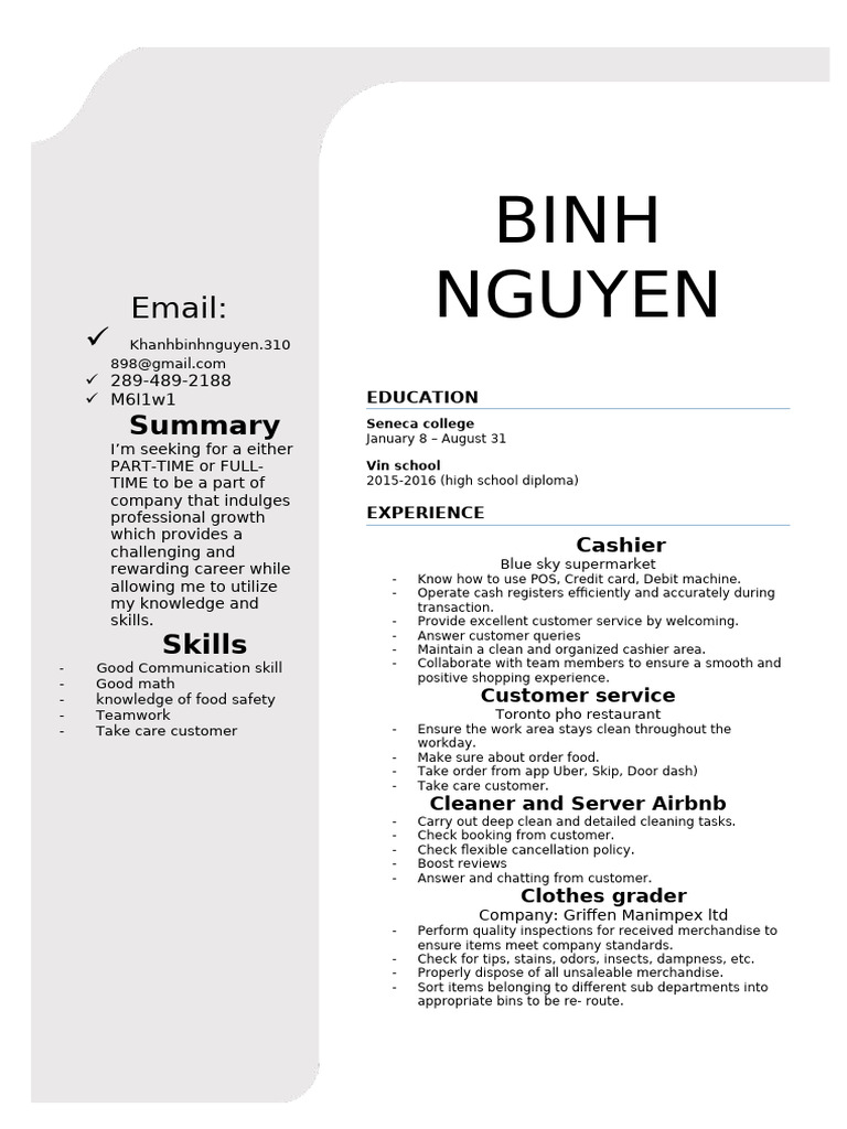 Bin Resume (131 | PDF | Business