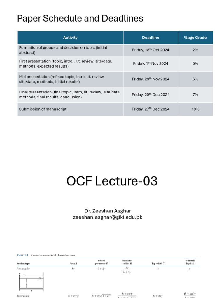 OCF Lec 3 | PDF | Applied And Interdisciplinary Physics | Chemical Engineering