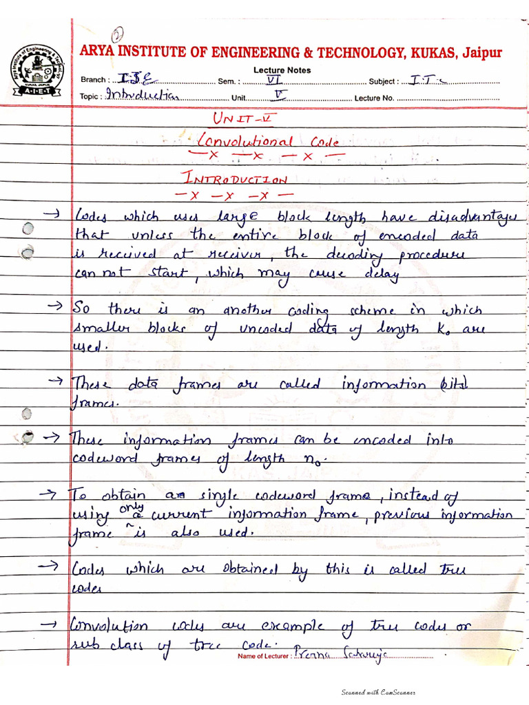 ITC Unit-5[1] clg | PDF