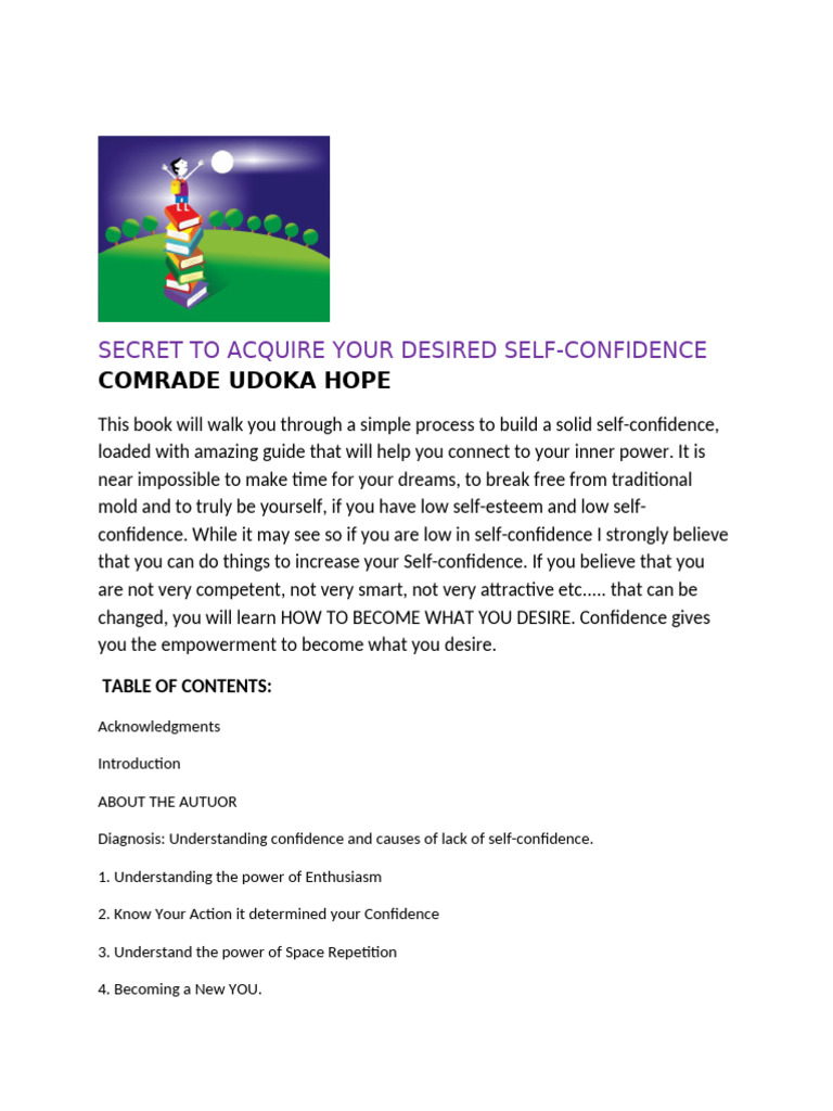 Secrets To Acquire Your Desired Self | PDF | Self Esteem | Psychological Concepts