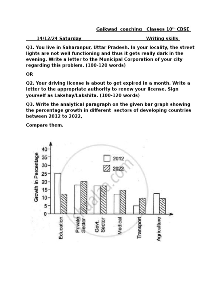 Writing Skills Paper | PDF