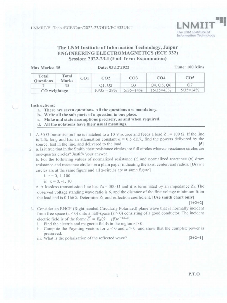 2022-23 Odd Et Ece Eem | PDF