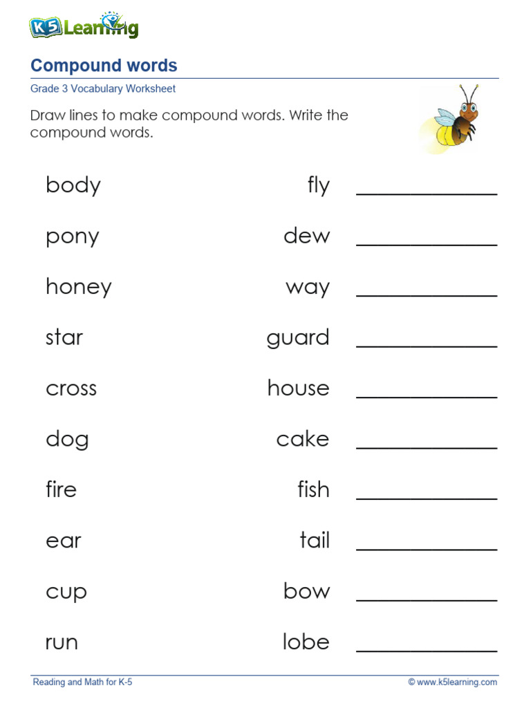 Grade 3 Compound Words 2 | PDF