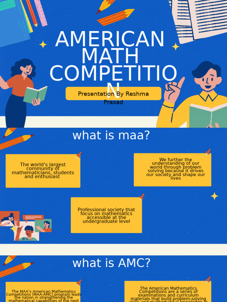 MAA AMC Program Overview and Benefits | PDF | Science Education ...