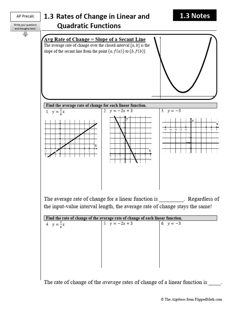 appc_1.3_packet | PDF | Derivative | Function (Mathematics)