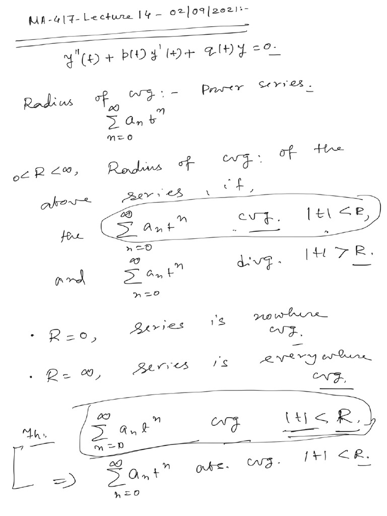MA417 Live Lecture14 | PDF