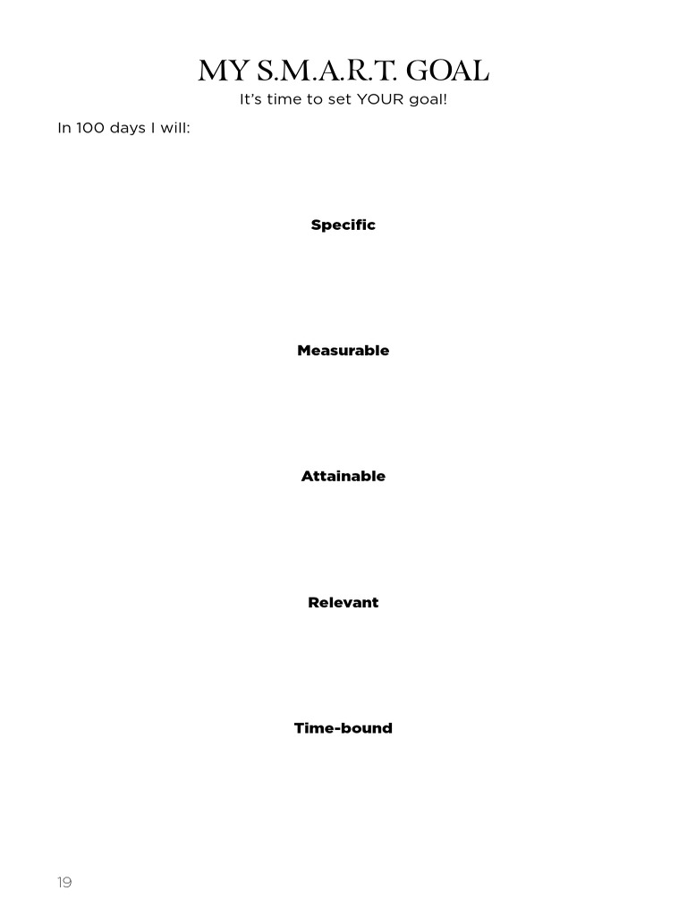 S.M.A.R.T. Goal Setting Workbook | PDF