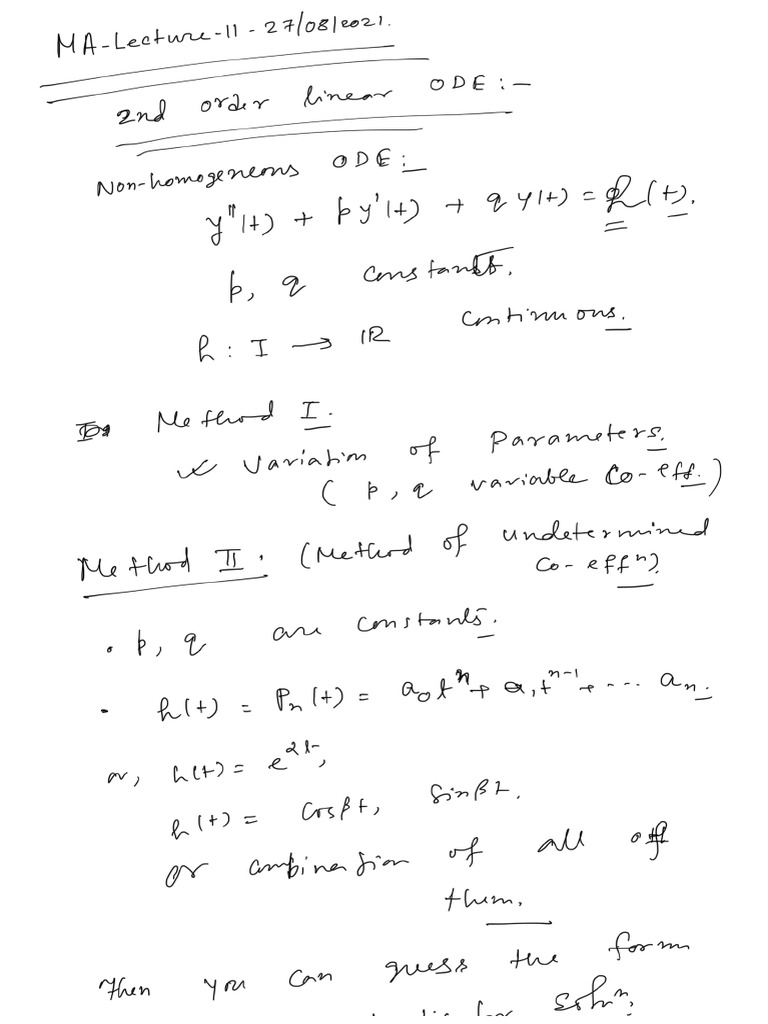 MA417 Live Lecture11 | PDF
