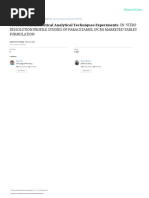 Tablet Dissolution Test Procedure | PDF