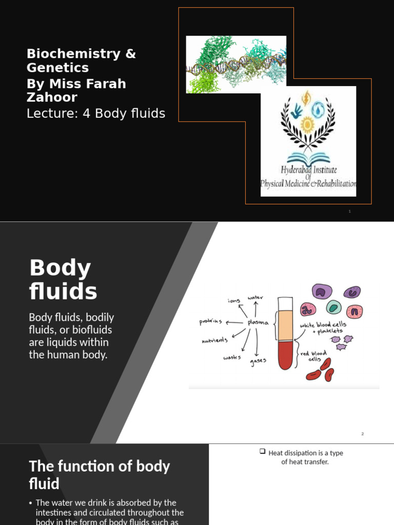 Body Fluids | PDF | Electrolyte | Chloride