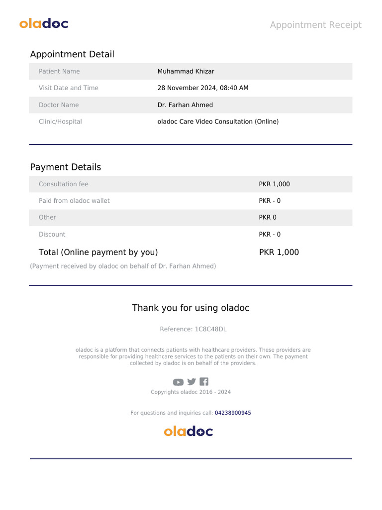 Payment Receipt | PDF