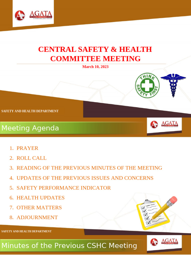 Central Safety Meeting February 2023 | PDF | Pandemic | Emergency ...