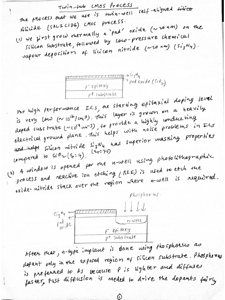 Twin Tub CMOS Process | PDF