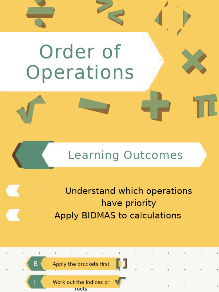 Simple Order of Operations | PDF