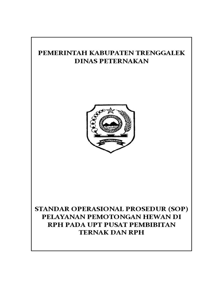 SOP RPH UPT PUSBITNAK -20240525212144 | PDF