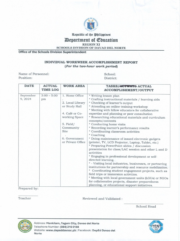 IWAR-6-HOURS-TEACHING-LOADS | PDF