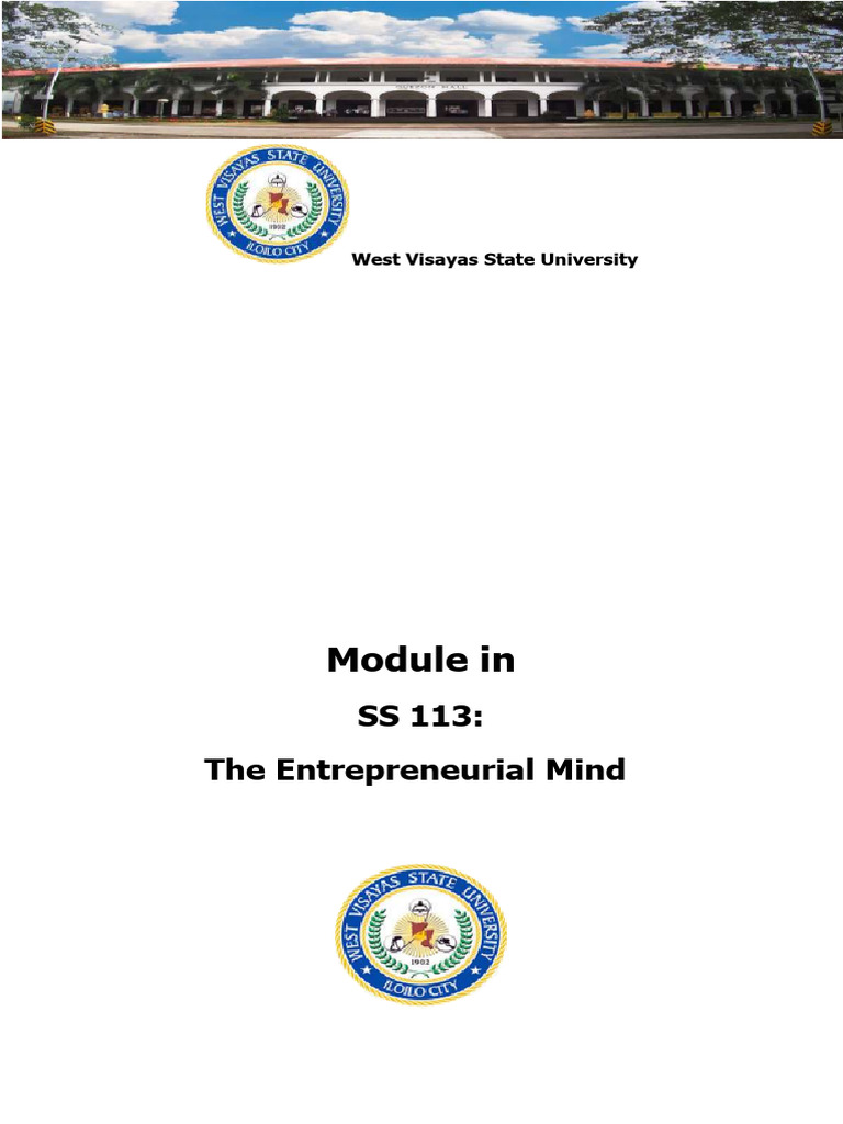 Unit 1 Entrep Mind | PDF | Entrepreneurship | Marketing