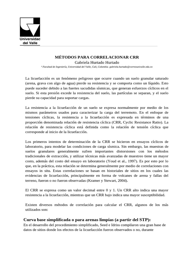 CORRELACIONES CRR | PDF | Física Aplicada e Interdisciplinaria