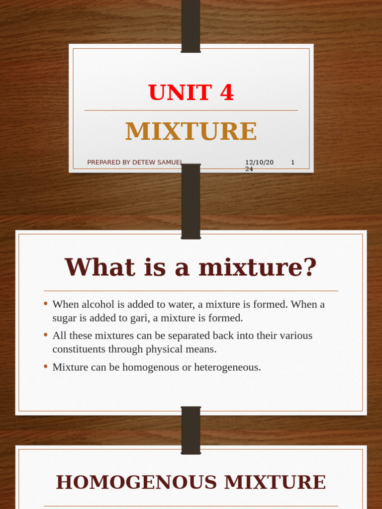 Mixtures Pdf Mixture Solubility