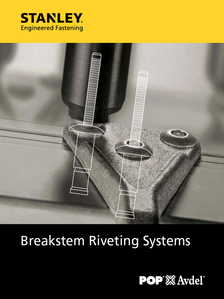 POPAvdel Breakstem Riveting Catalog NA P3200!02!2015 | PDF | Rivet | Strength Of Materials