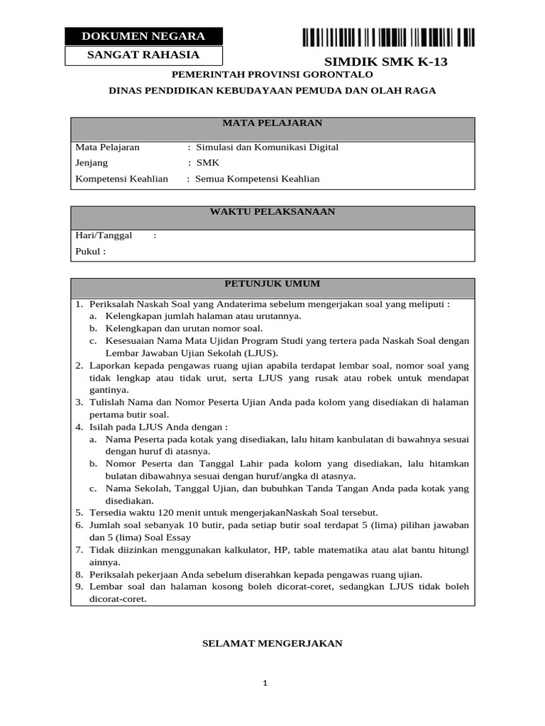 Soal UAS Simdig 2024 | PDF