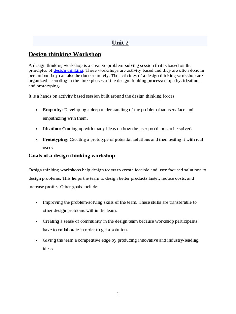 DTUnit 2 | PDF | Design Thinking | Drawing