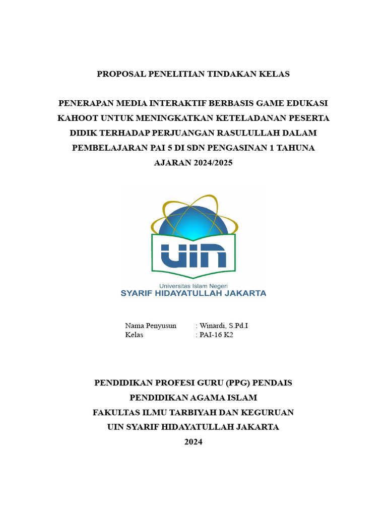 Tugas LK 11 Proposal PTK | PDF