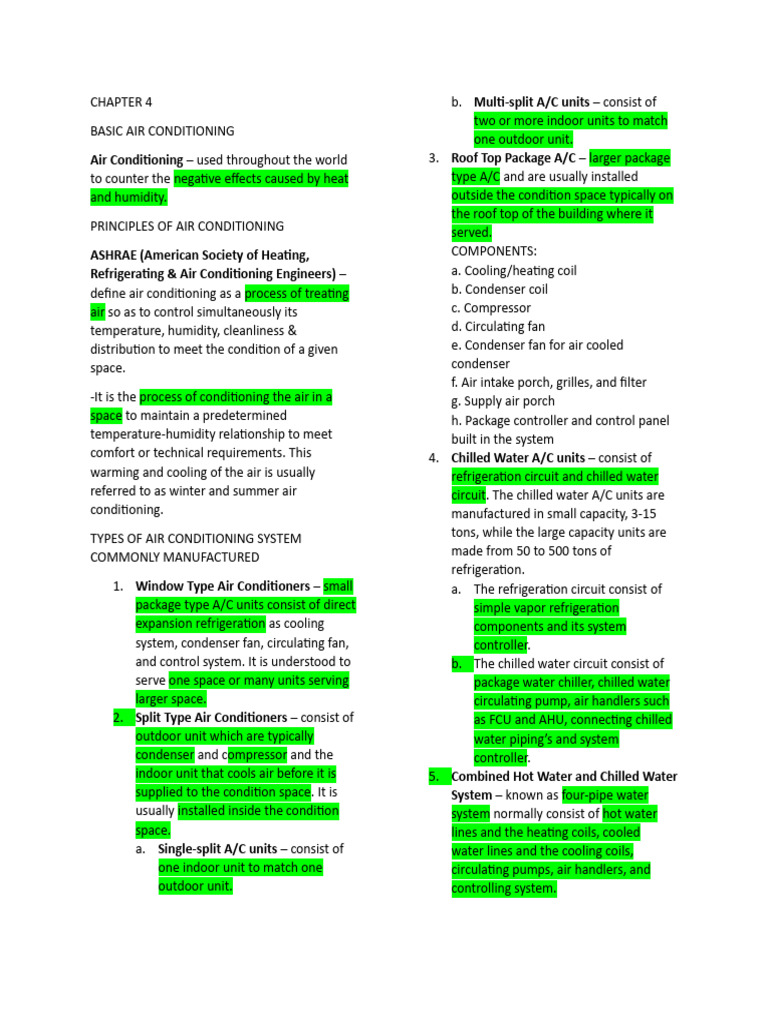MODULE 4 AND 5 | PDF | Air Conditioning | Fire Sprinkler System