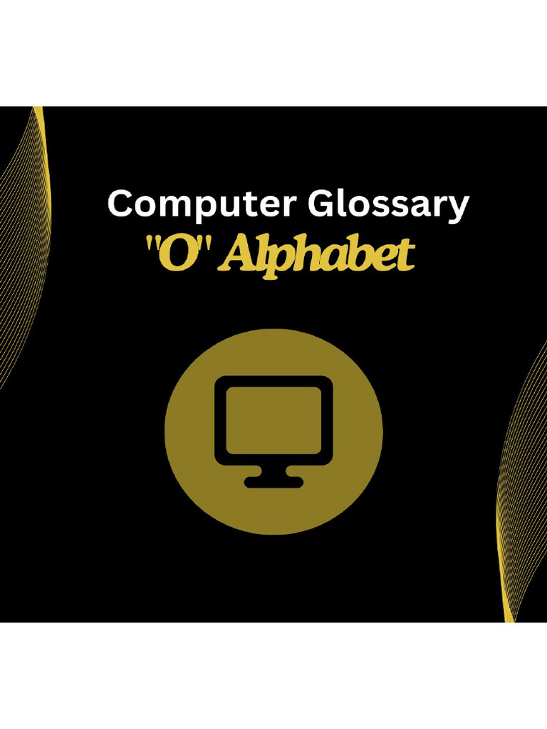 Computer Glossary 'O' Alphabet | PDF