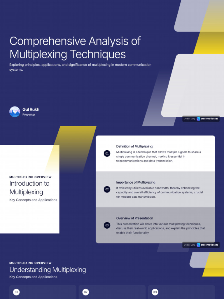 Comprehensive Analysis of Multiplexing Techniques | PDF