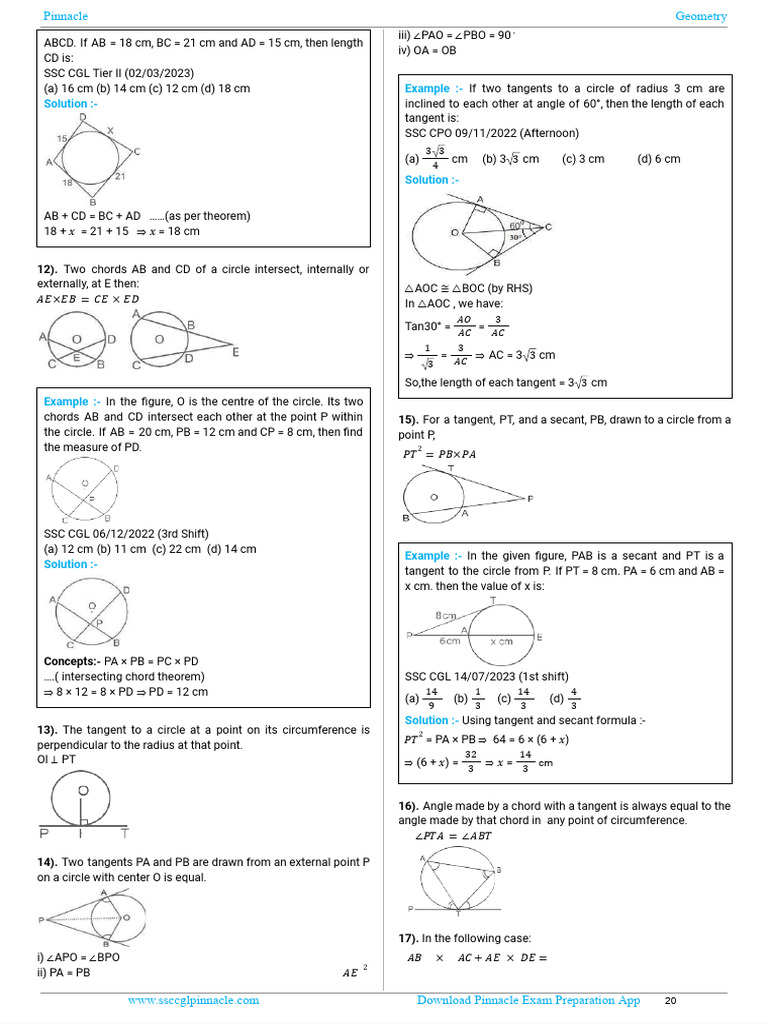 Maths Formula Book 1st Edition 2024 Pinnacle English Medium - Cutter ...