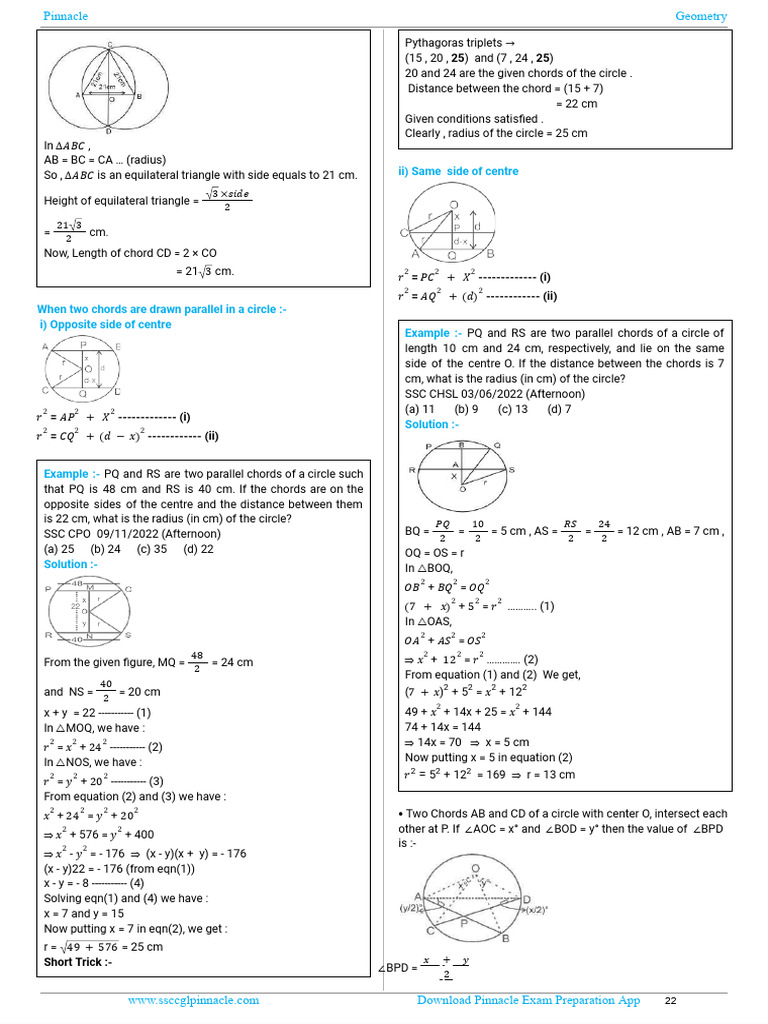 Maths Formula Book 1st Edition 2024 Pinnacle English Medium - Cutter ...