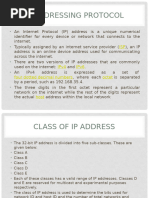 IP Address Classes: Public & Private Ranges | PDF | Ip Address | Computer Network