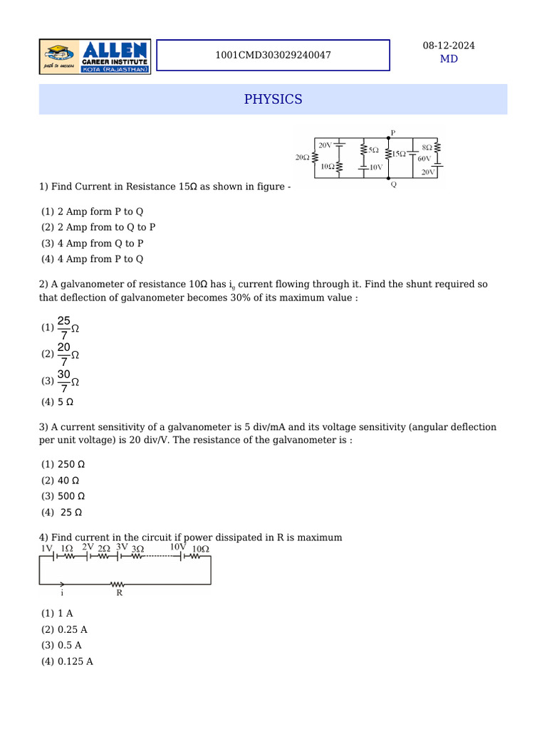 Solution | PDF | Capacitor | Capacitance