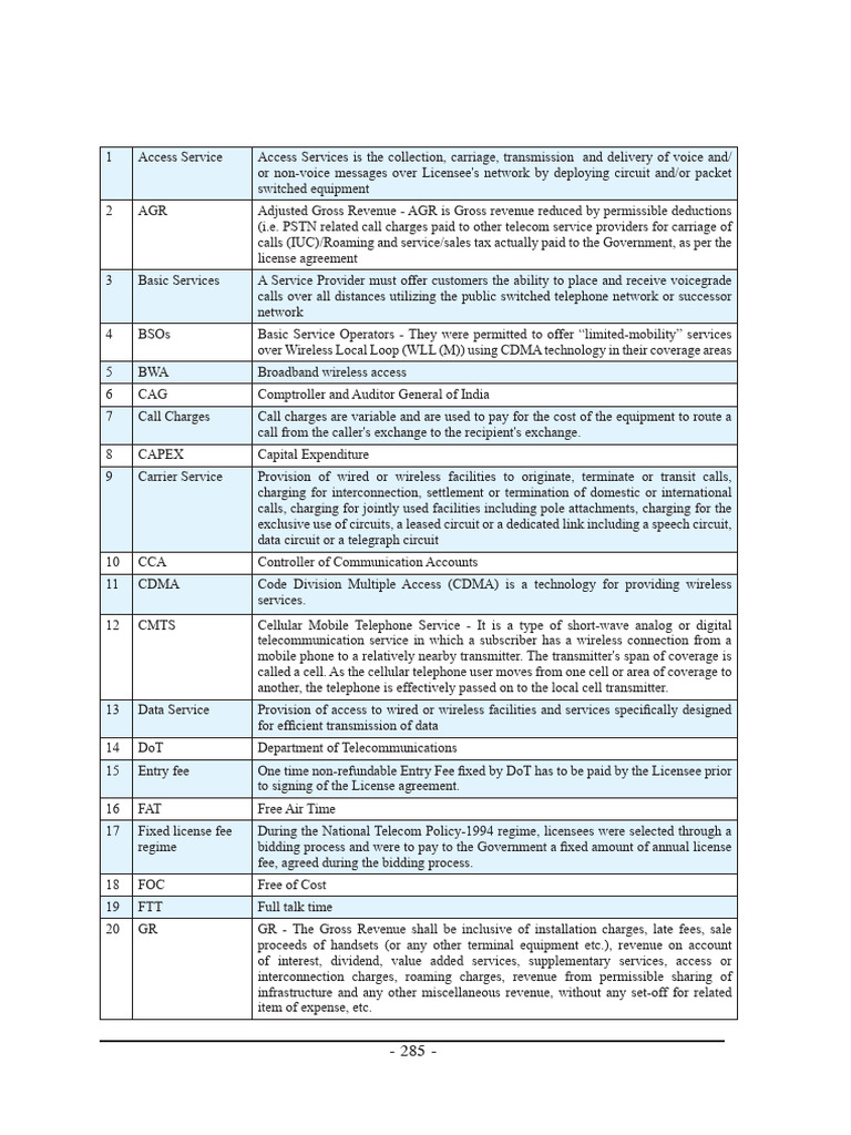Airtel Telecom Glossary 2016 | PDF | Cellular Network | Voice Over Ip